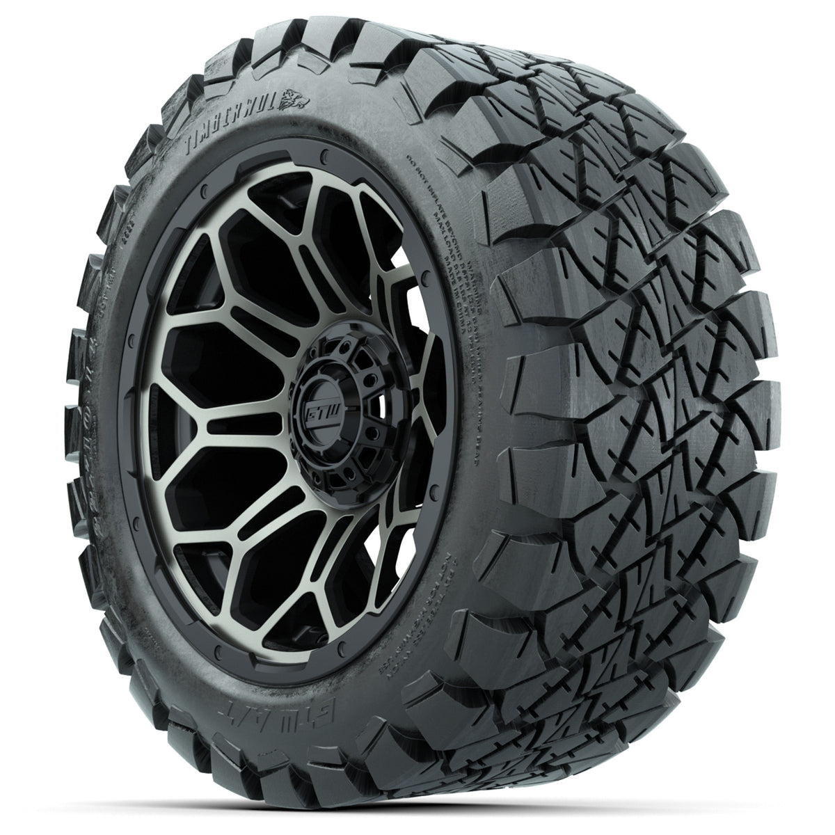 14-inch GTW Bronze and Black Bravo Wheels with 22x10-14 GTW Timberwolf ...