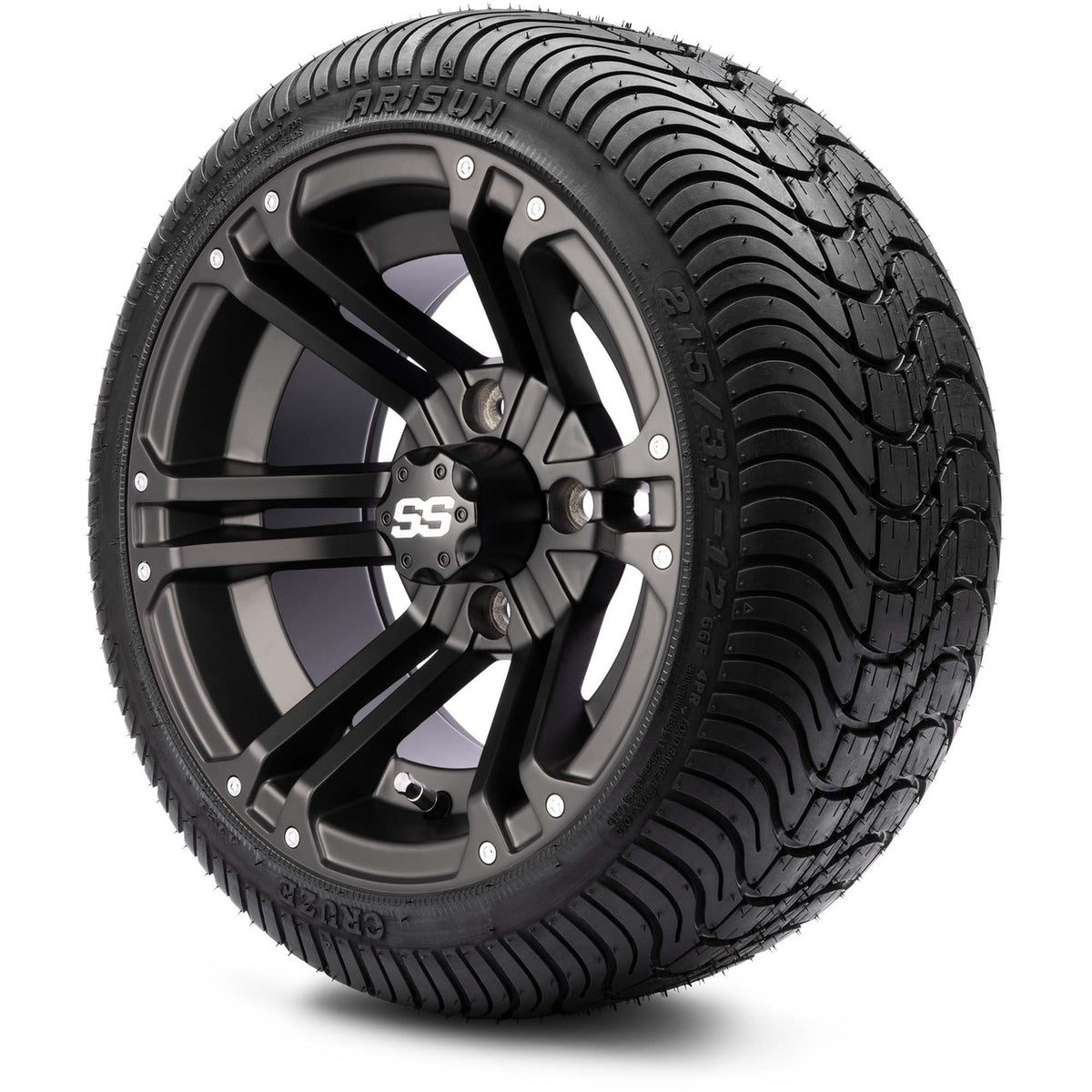 MODZ® 12" Enforcer Matte Black - LowPro Tires and Wheels Combo ...