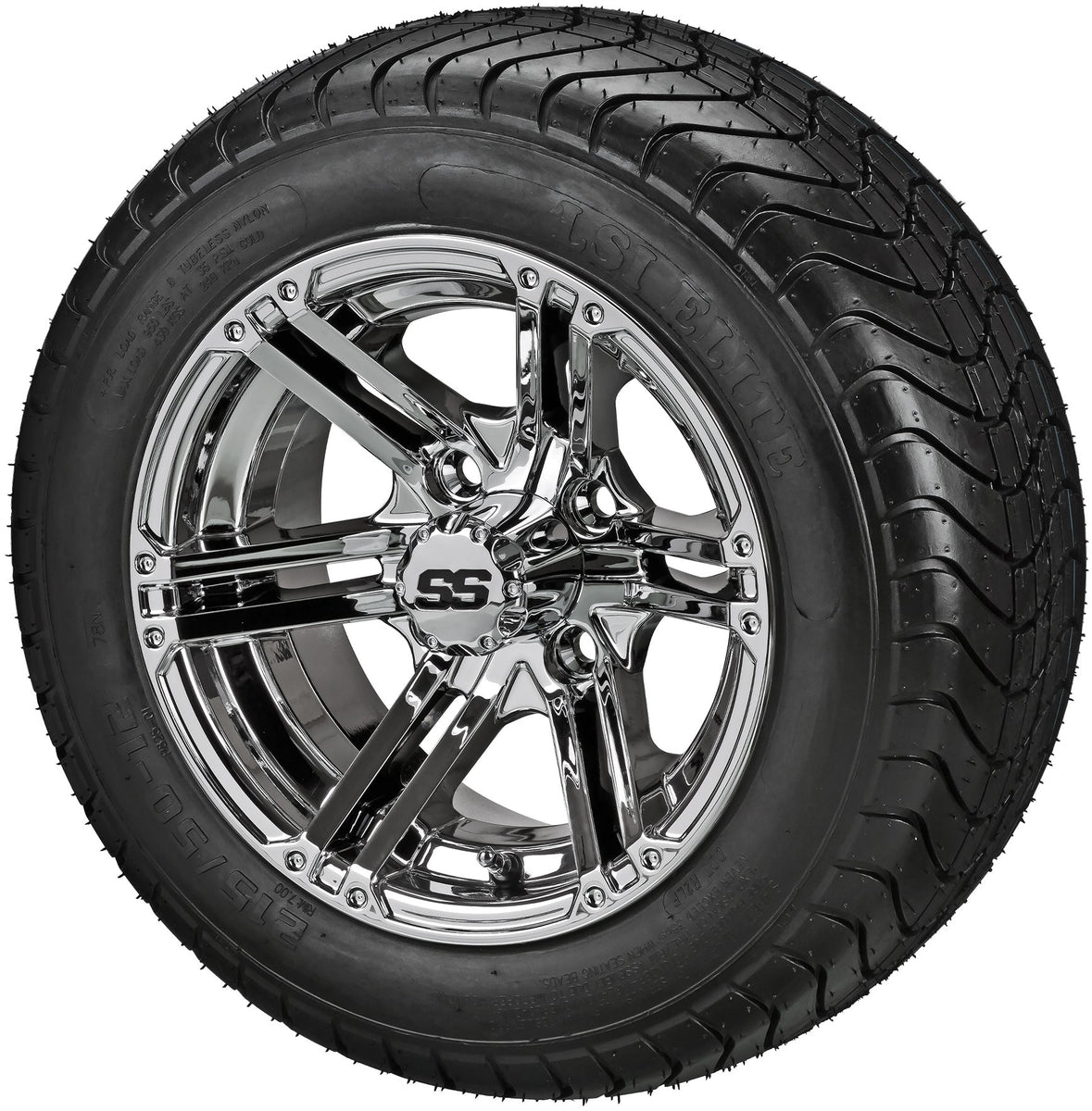 LSI 12' Yukon Mirror Wheel and Low Profile Tire Combo (Centered ...
