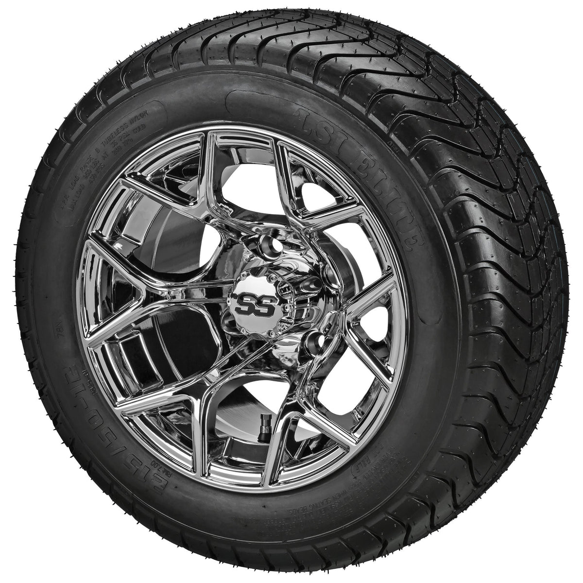 LSI 12' Ninja Mirror Wheel and Low Profile Tire Combo – GolfCartPartz
