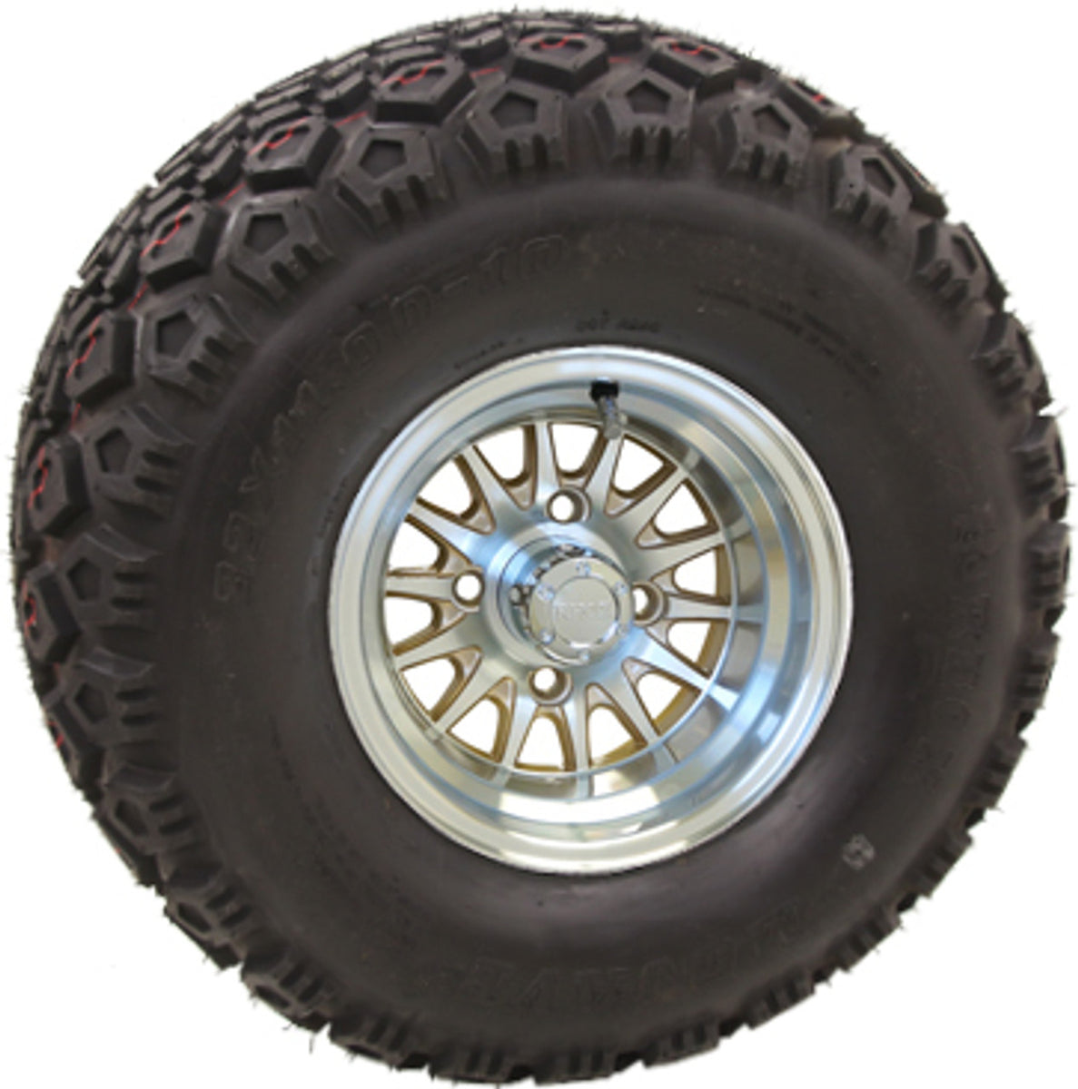 RHOX 10" Phoenix Machined Pearl Wheels with Lifted Tire Options Combo ...